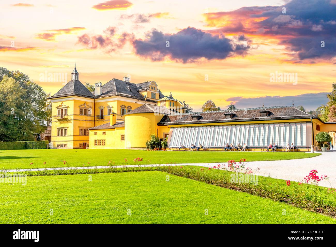 Hellbrunn castle garden hi-res stock photography and images - Alamy