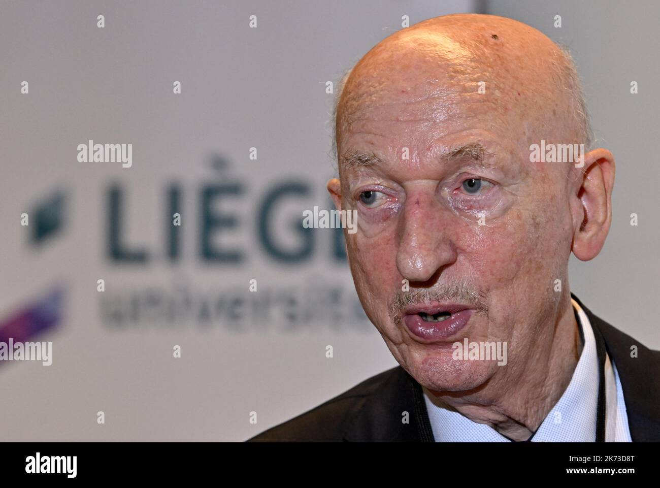 Liege, Belgium, 17/10/2022, Belgian astronaut Dirk Frimout pictured ...