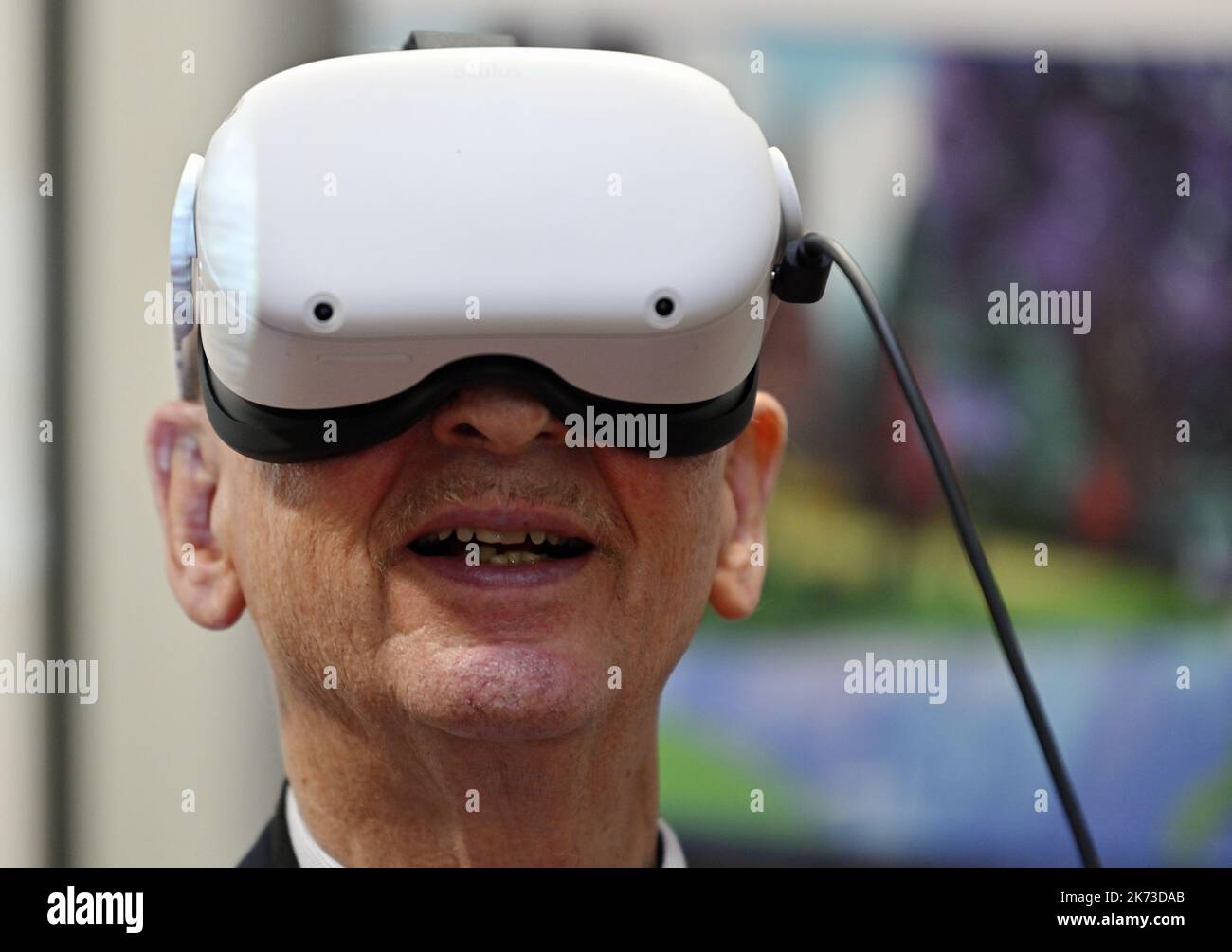 Liege, Belgium, 17/10/2022, Belgian astronaut Dirk Frimout pictured ...