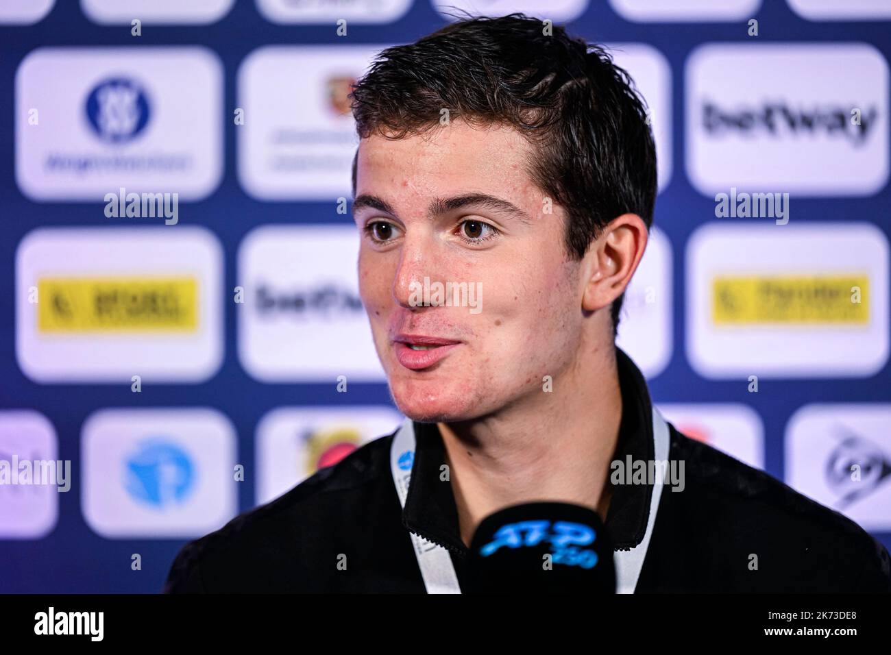 Belgian Gilles-Arnaud Bailly pictured during a press conference ahead of the European Open ...