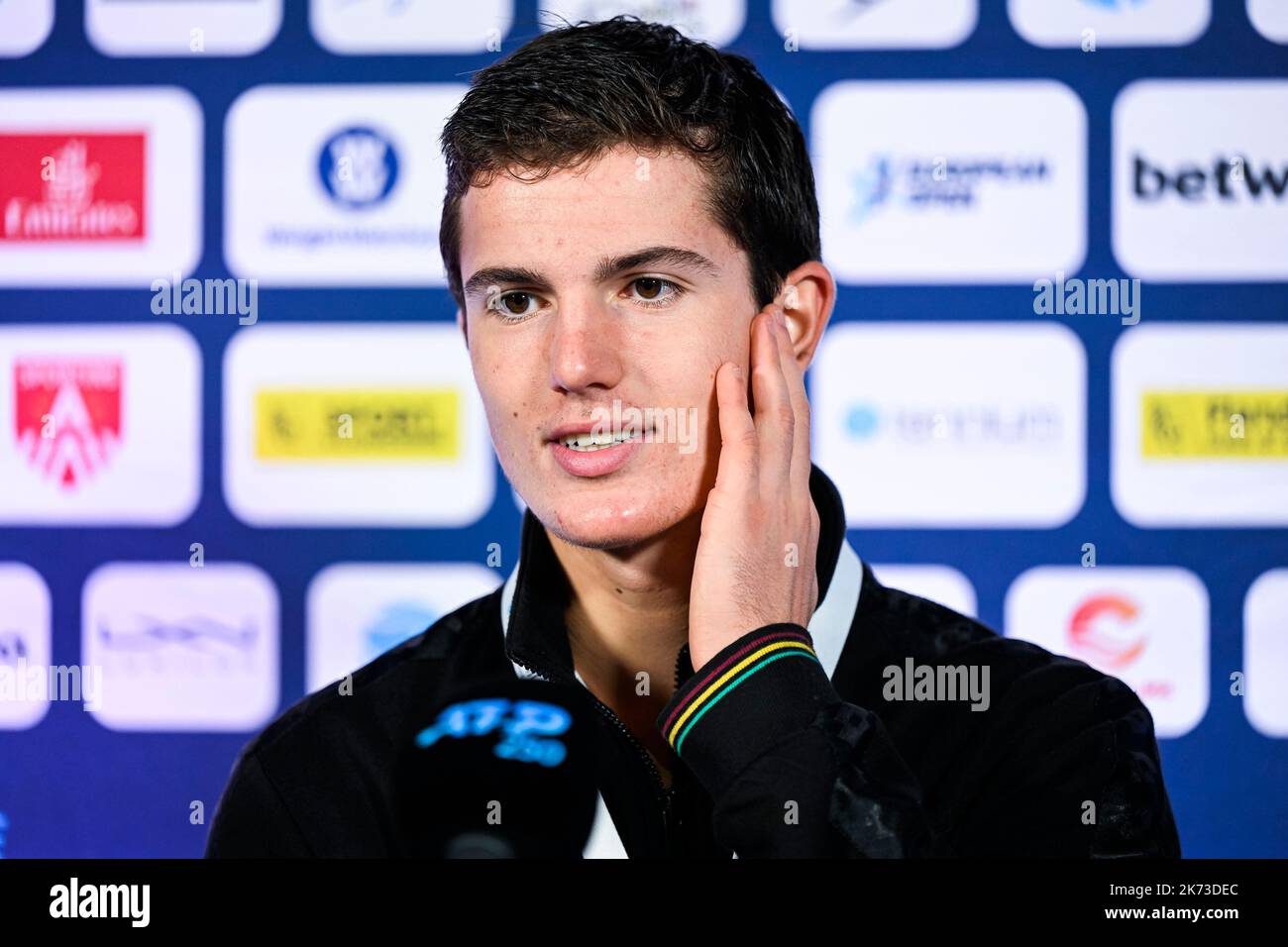 Belgian Gilles-Arnaud Bailly pictured during a press conference ahead ... Belgian Gilles-Arnaud Bailly pictured during a press conference ahead ...