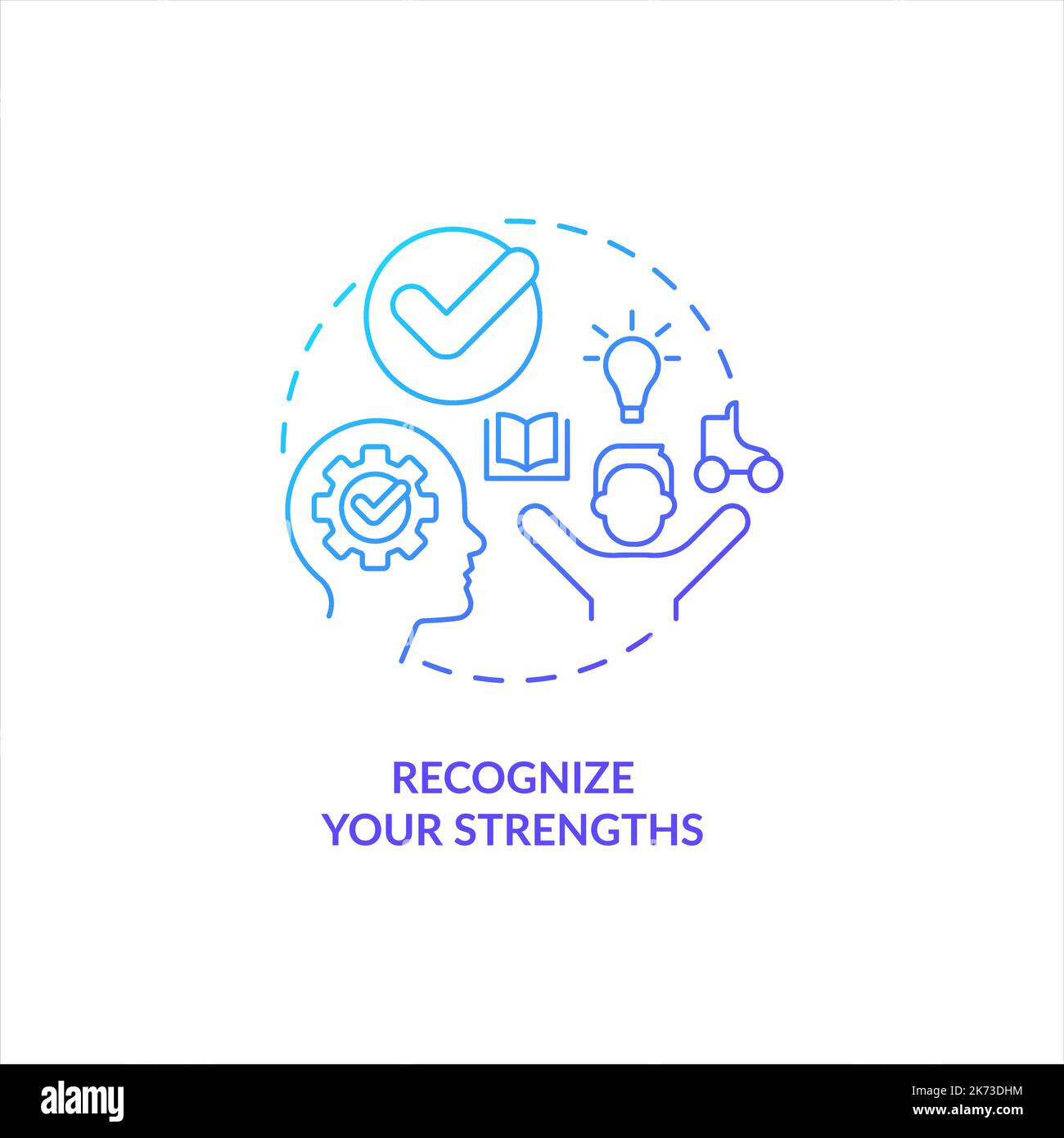 Power of self acceptance Stock Vector Images - Alamy