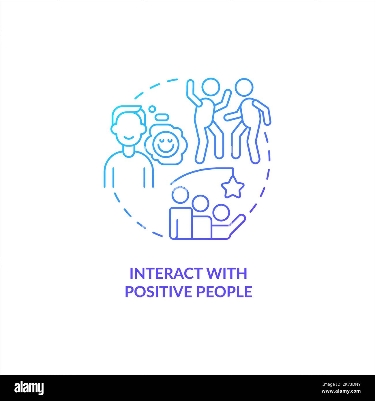 Positive interact Stock Vector Images - Alamy