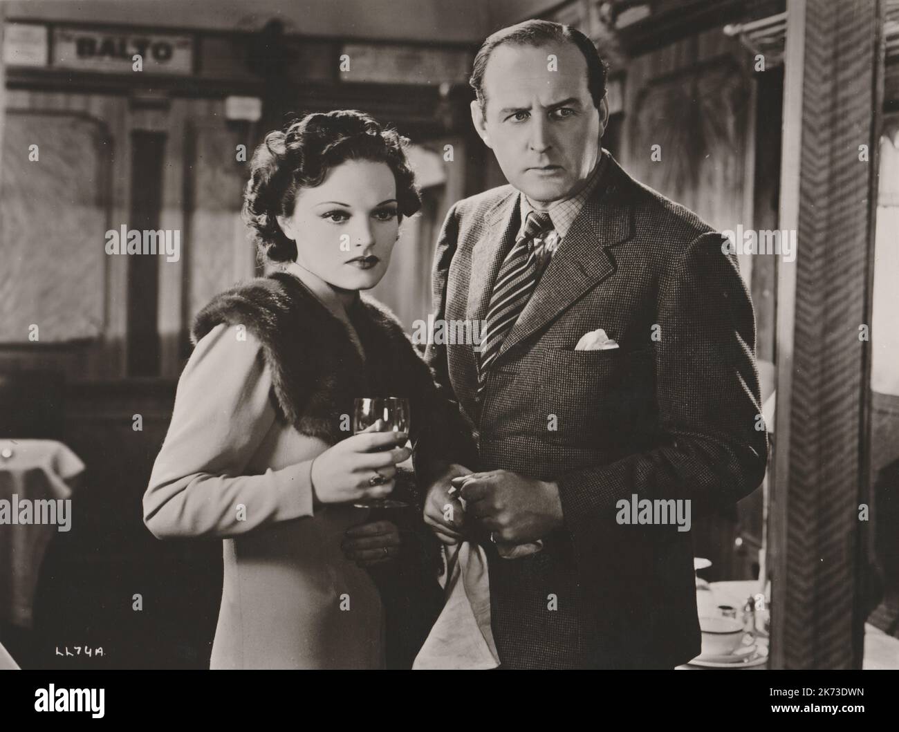 Classic Alfred Hitchcock The Lady vanishes original still Stock Photo ...