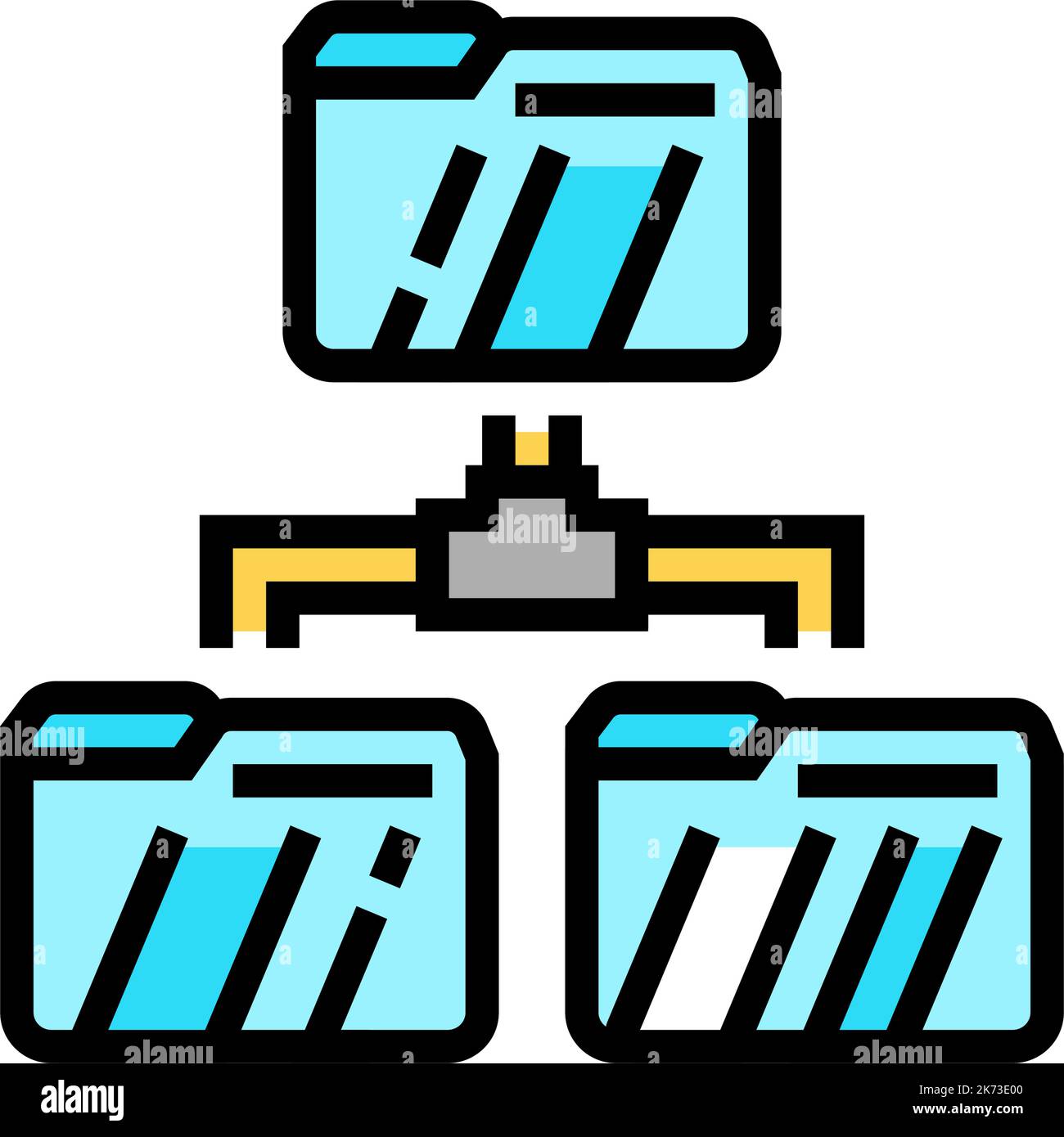 directory folder color icon vector illustration Stock Vector Image ...