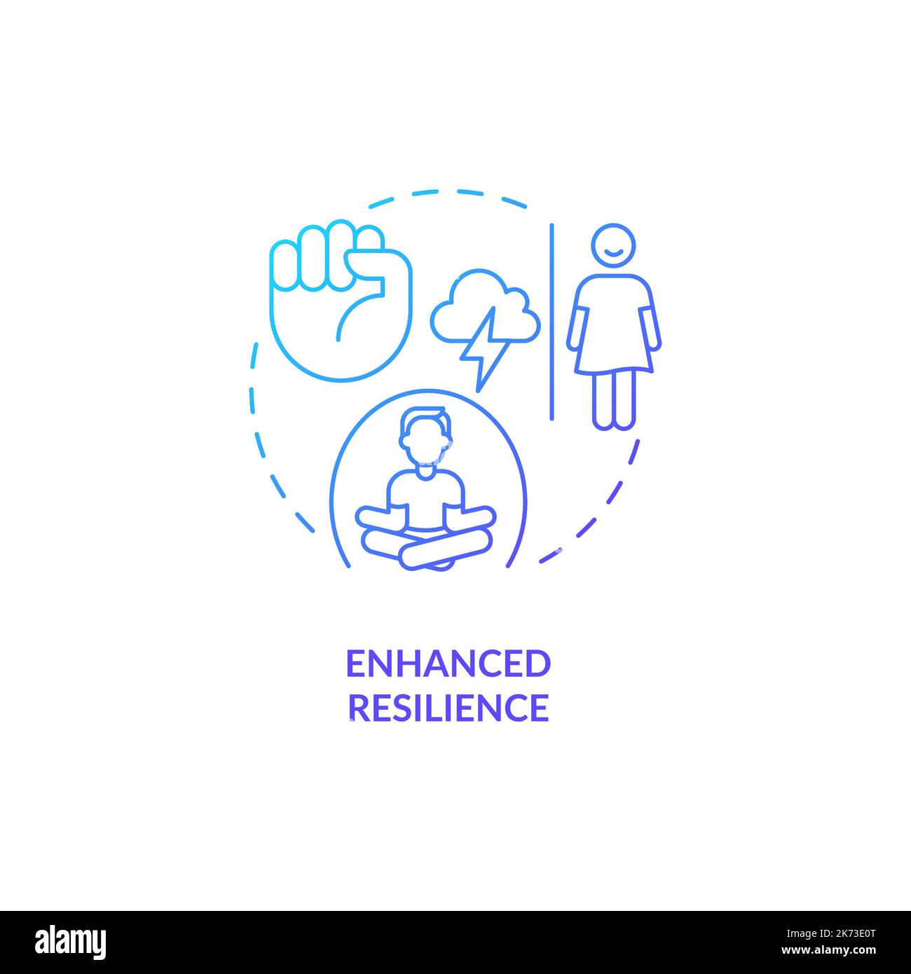 Enhanced resilience blue gradient concept icon Stock Vector Image & Art ... Enhanced resilience blue gradient concept icon Stock Vector Image & Art ...