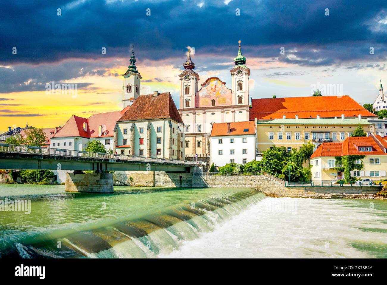 Confluence enns river steyr hi-res stock photography and images - Alamy