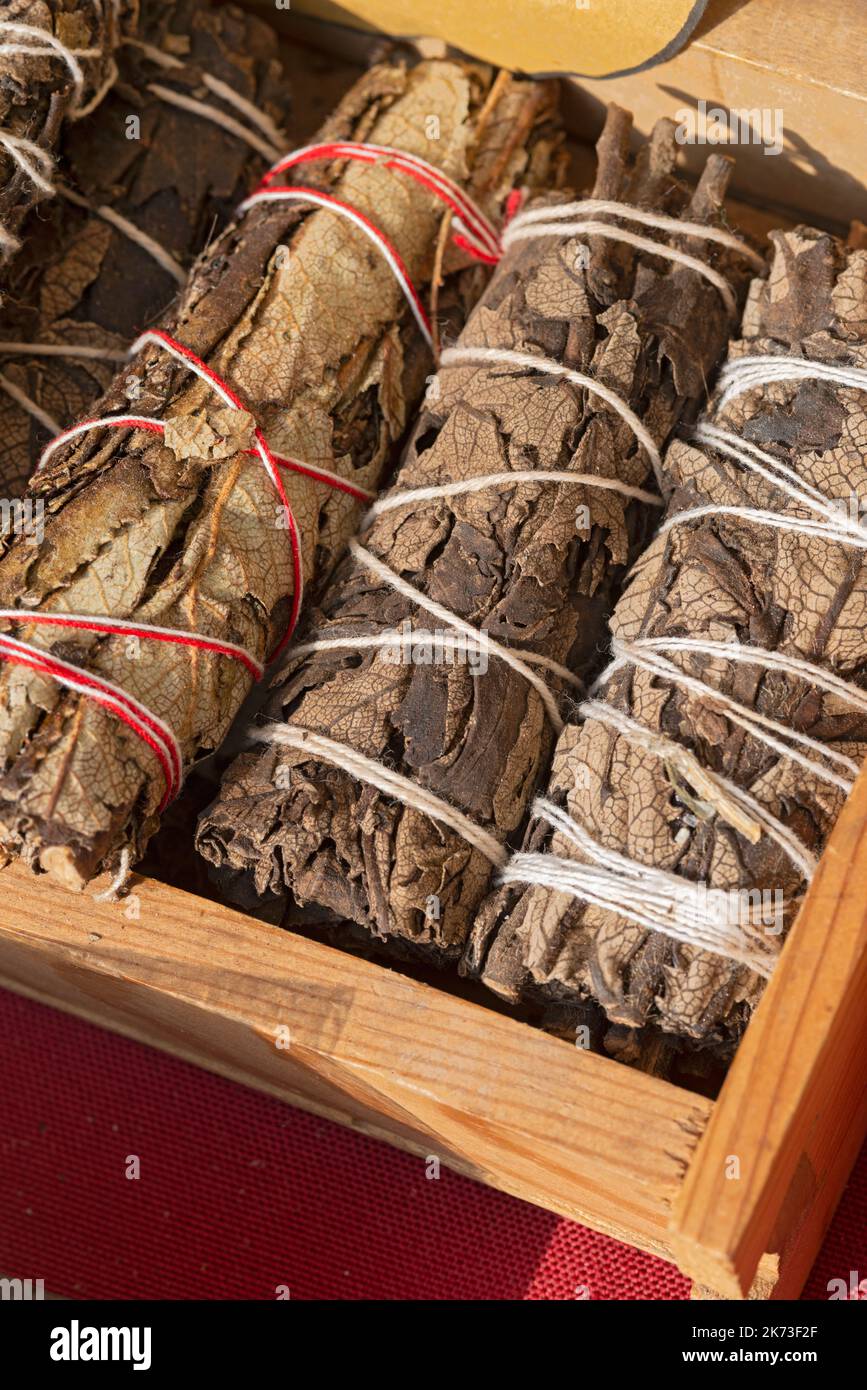 Incense of Black Sage Stock Photo - Alamy