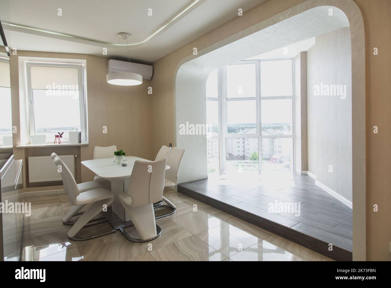 Beautiful modern apartment interior. Real estate concept. Nice real ...