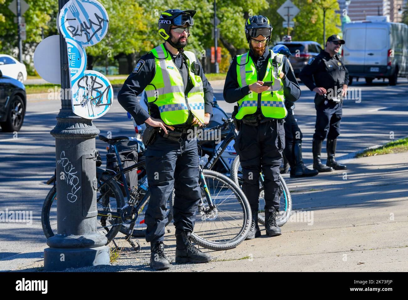 Police officers, Montreal Canada Stock Photo - Alamy