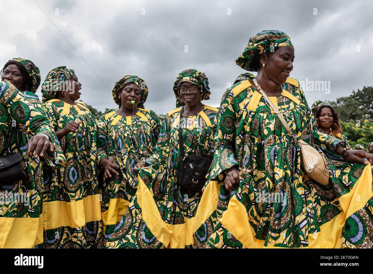Rural women wearing traditional clothing from the delegation of Dibang ...