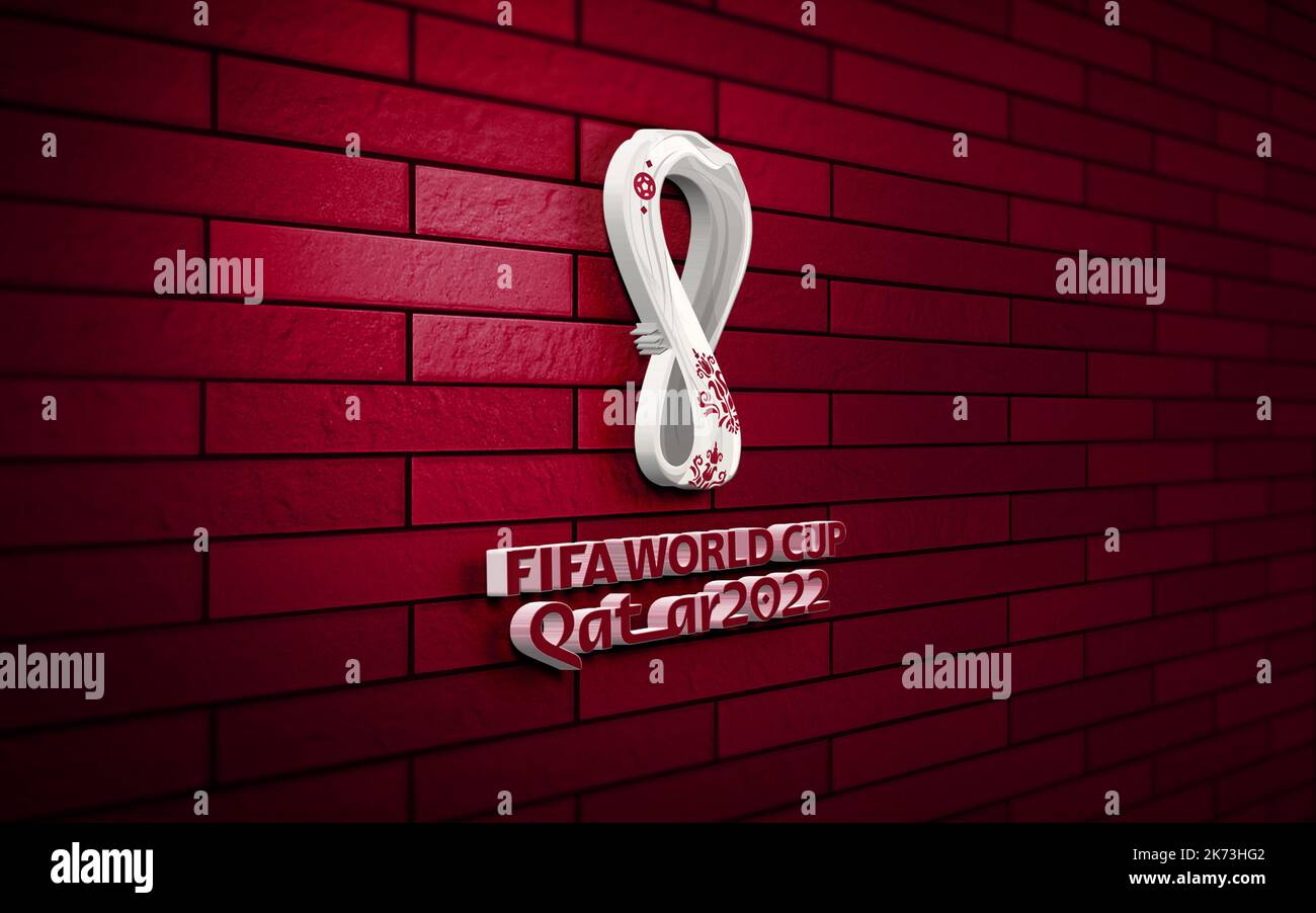 FIFA World Cup Qatar 22 logo Stock Photo - Alamy
