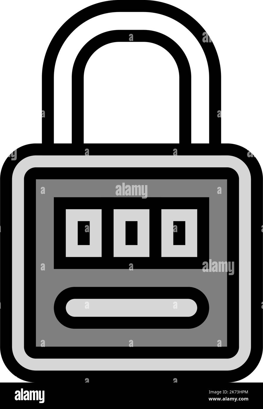 padlock safe color icon vector illustration Stock Vector Image & Art ...