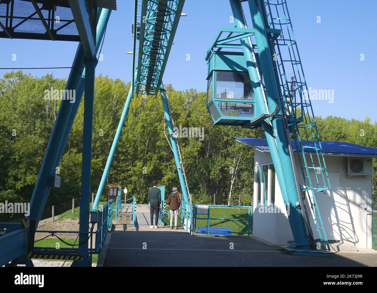 Tassi Zsilip lock system on the Rackevei (Soroksari) Kis duna branch of ...