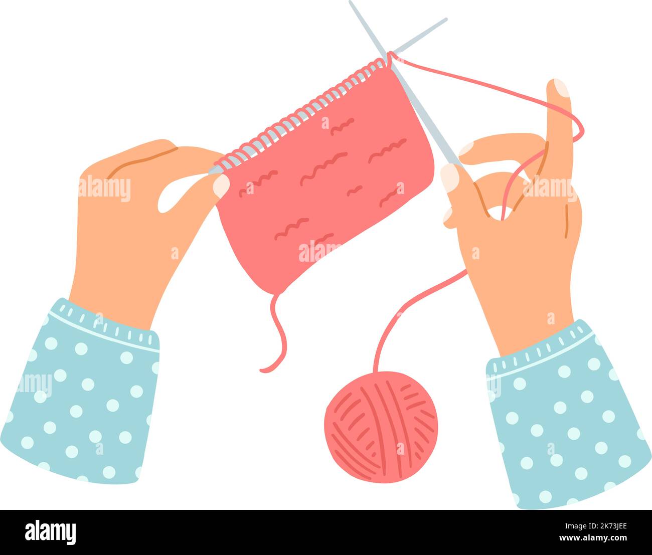 The crochet lesson Stock Vector Images - Alamy