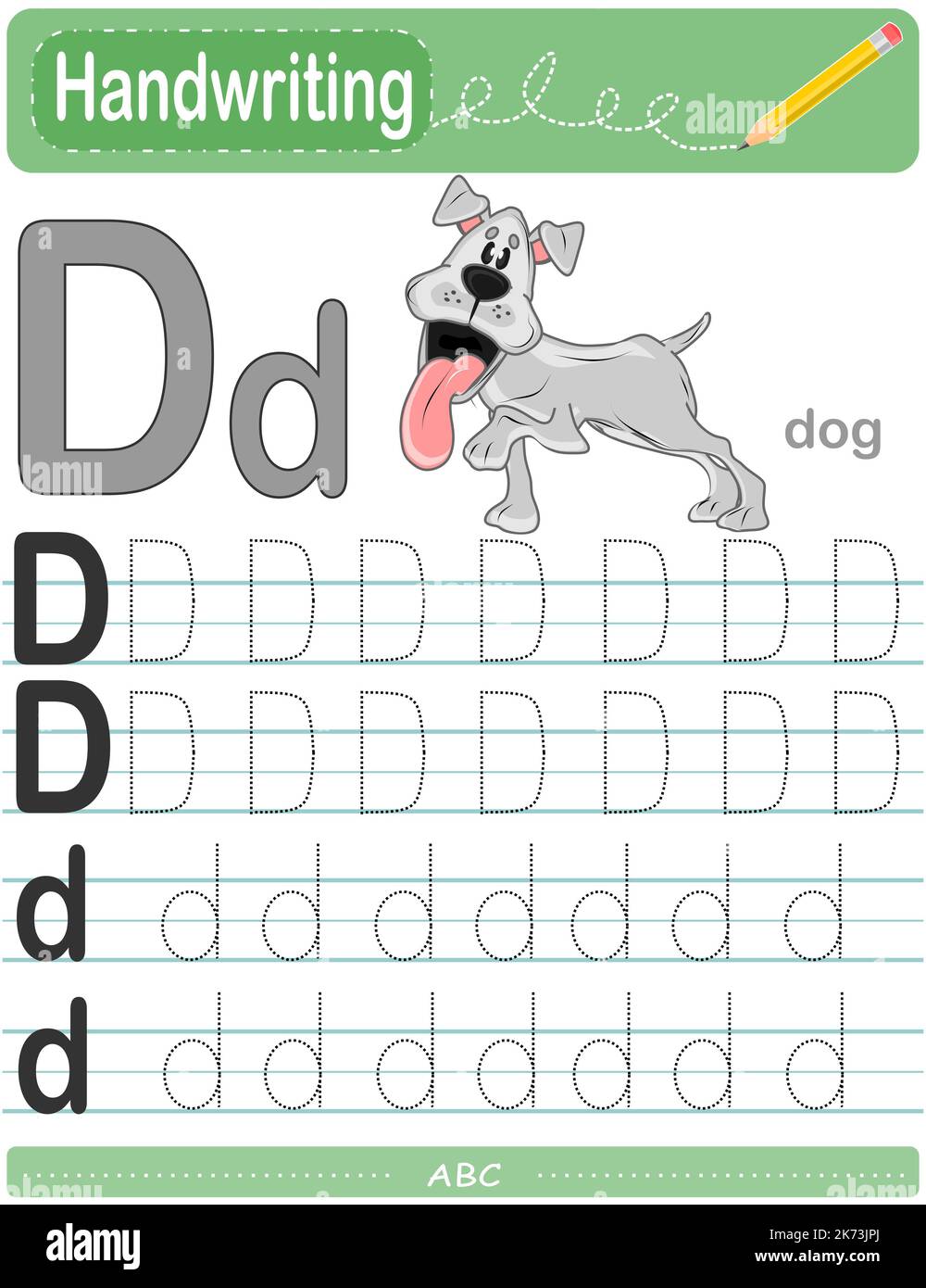 handwriting letter d Stock Photo - Alamy