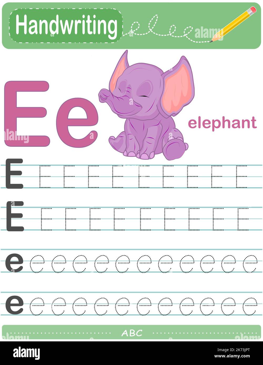 handwriting letter e Stock Photo - Alamy