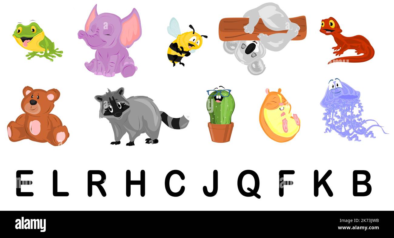 find all letters for animals Stock Photo - Alamy