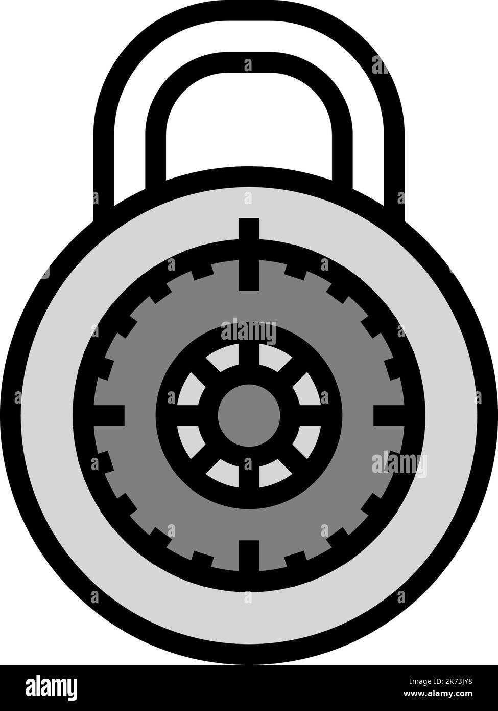 safe padlock color icon vector illustration Stock Vector Image & Art ...