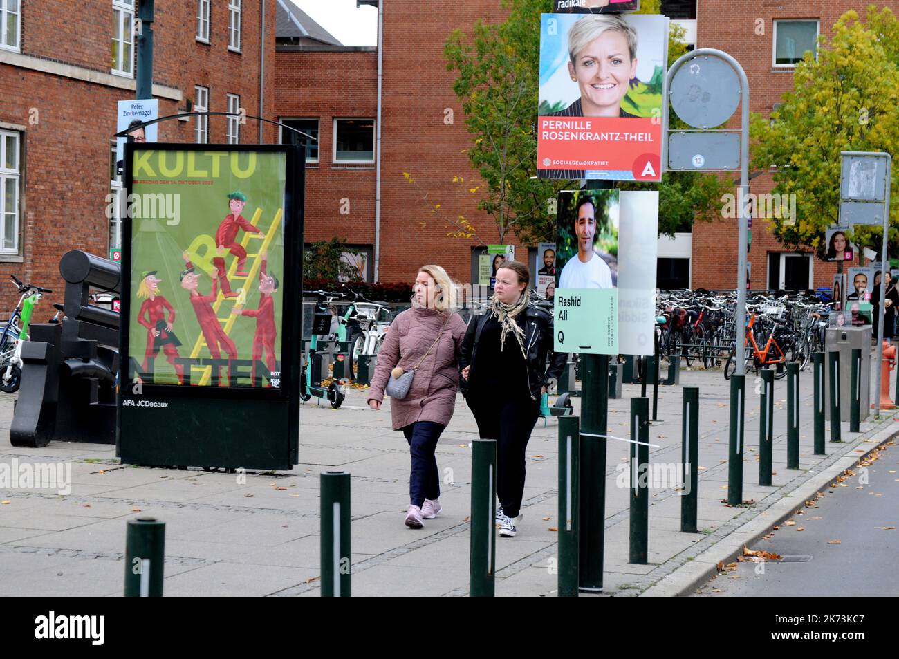 Copenahgen /Denmark/17 October 2022/Various political partis ...