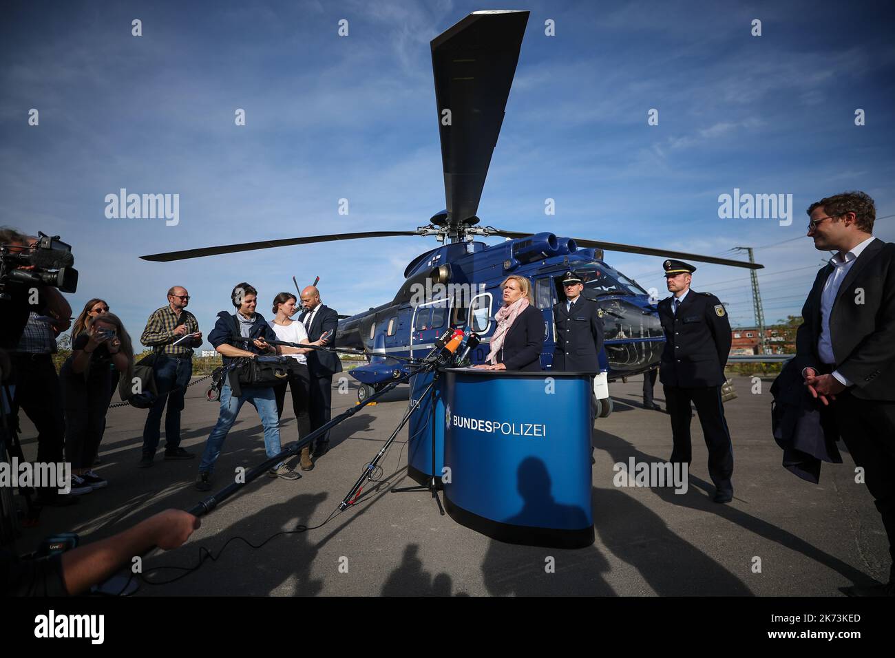Leipzig, Germany. 17th Oct, 2022. Federal Minister of the Interior ...