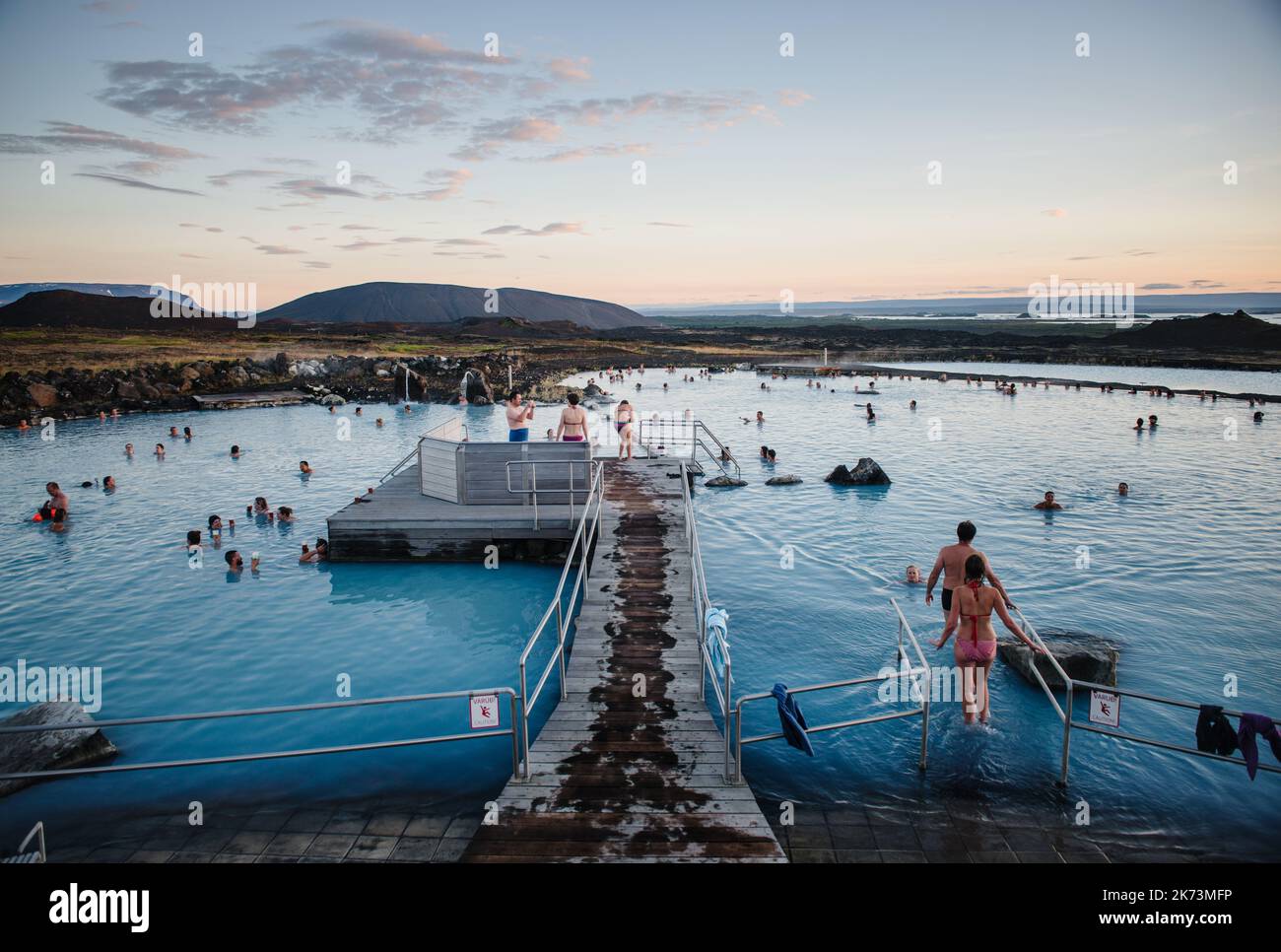 Myvatn (Mývatn) Nature baths, Northeast Iceland, Europe Stock Photo - Alamy