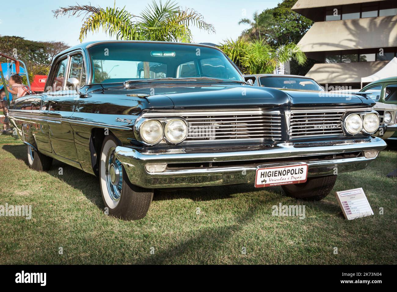 Vehicle Pontiac Star Chief 1962 on display at vintage car show. Sedan ...