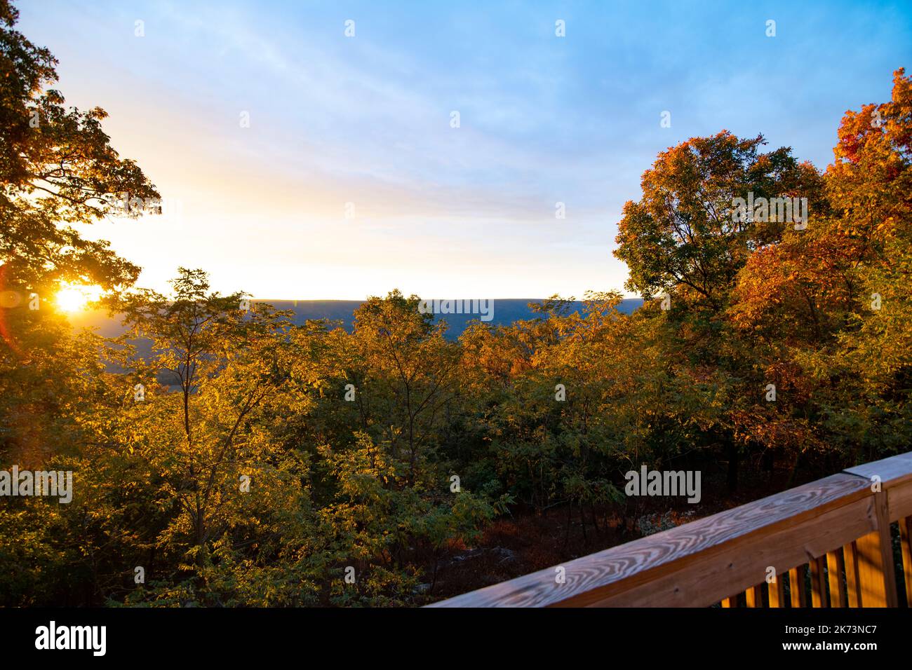 USA West Virginia Appalachian Mountains Great Cacapon Sunrise in the ...