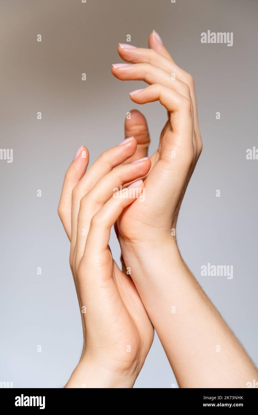 beautiful hands of a young woman Stock Photo - Alamy