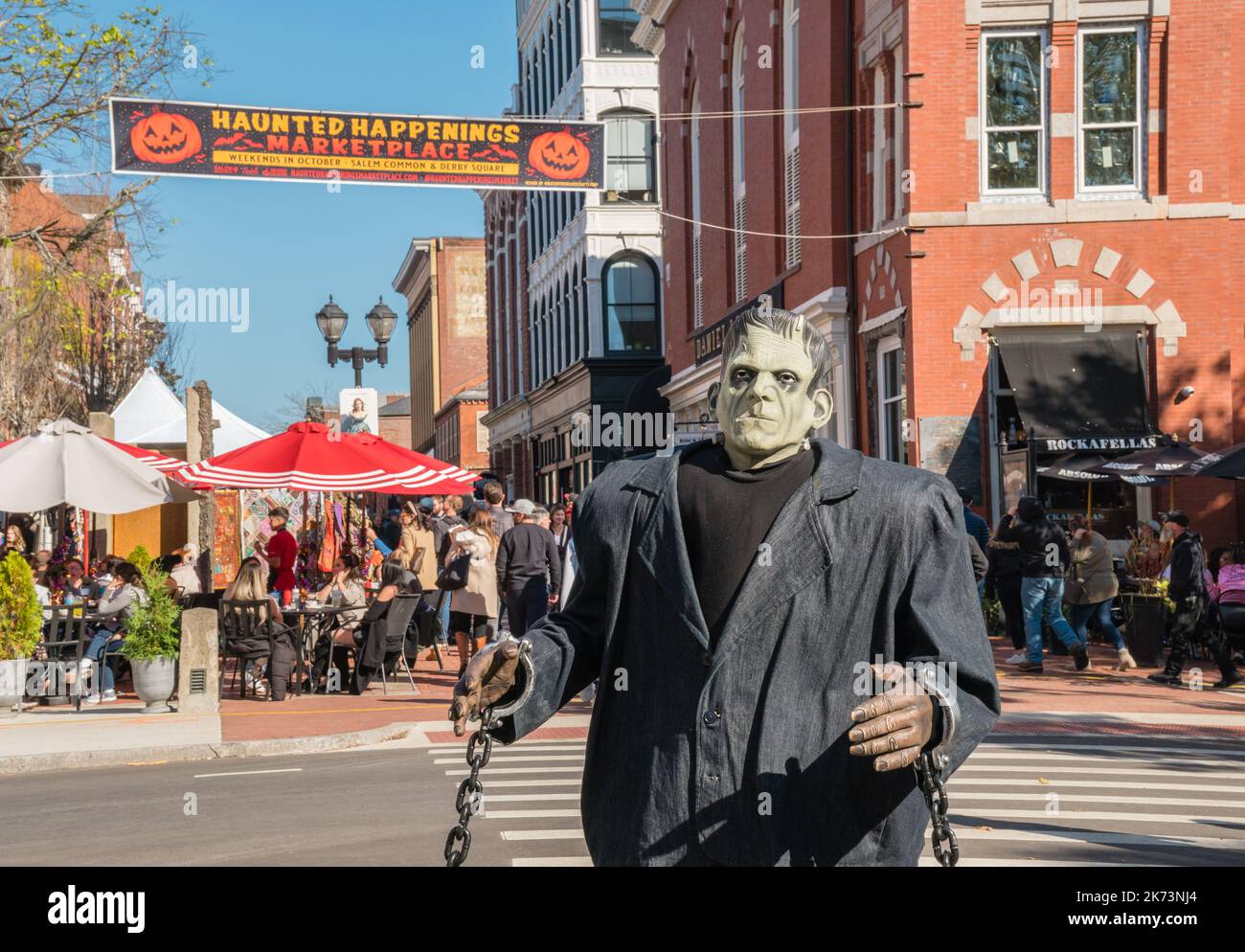 Salem, MA, US-October 9, 2022: The annual Haunted Happenings event held ...