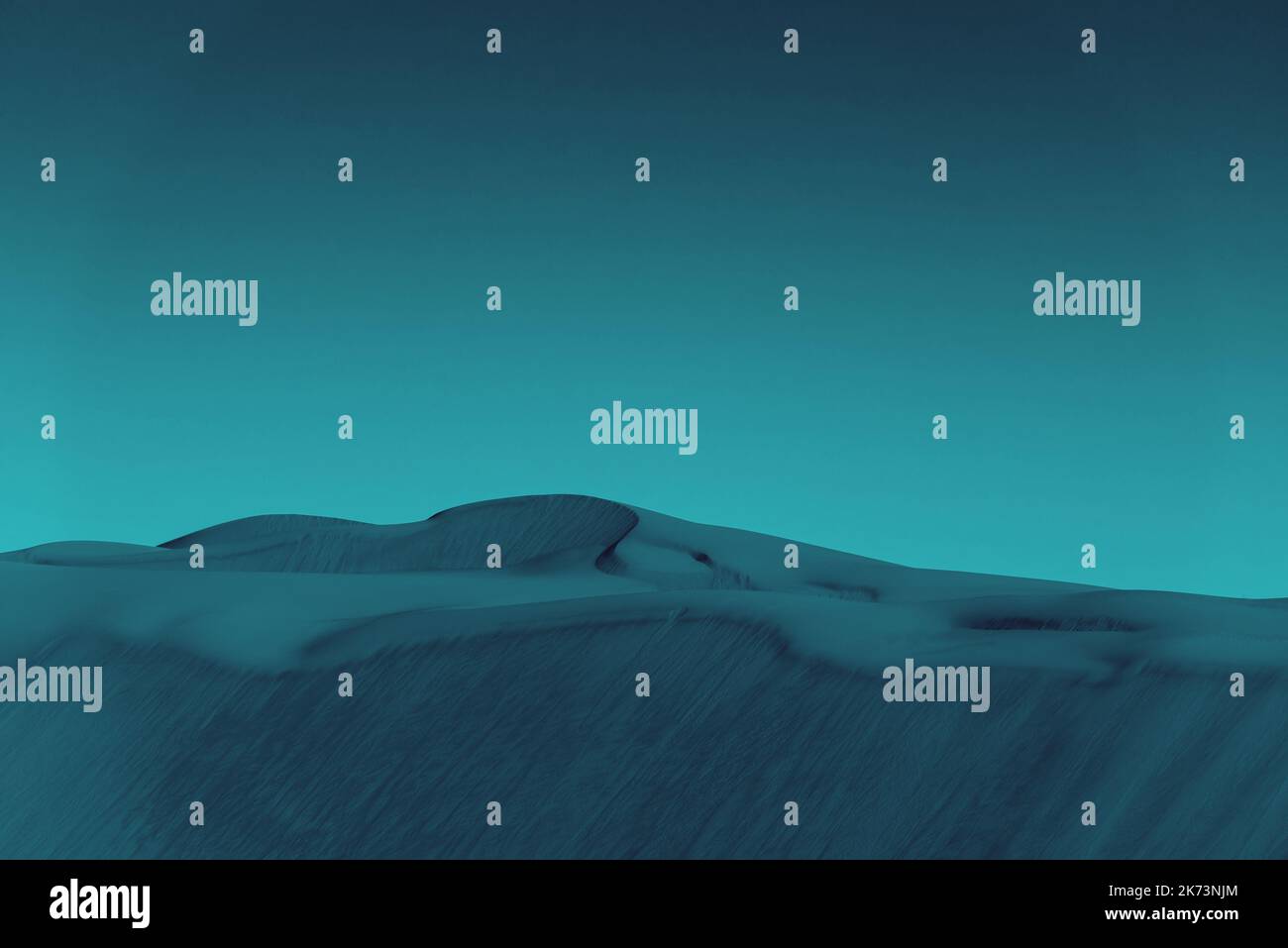 Sand Desert dunes landscape background trendy dark teal color ...
