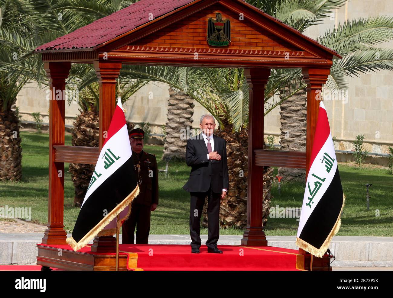 Baghdad, Iraq. 17th Oct, 2022. Iraq's newly-elected President Abdul ...