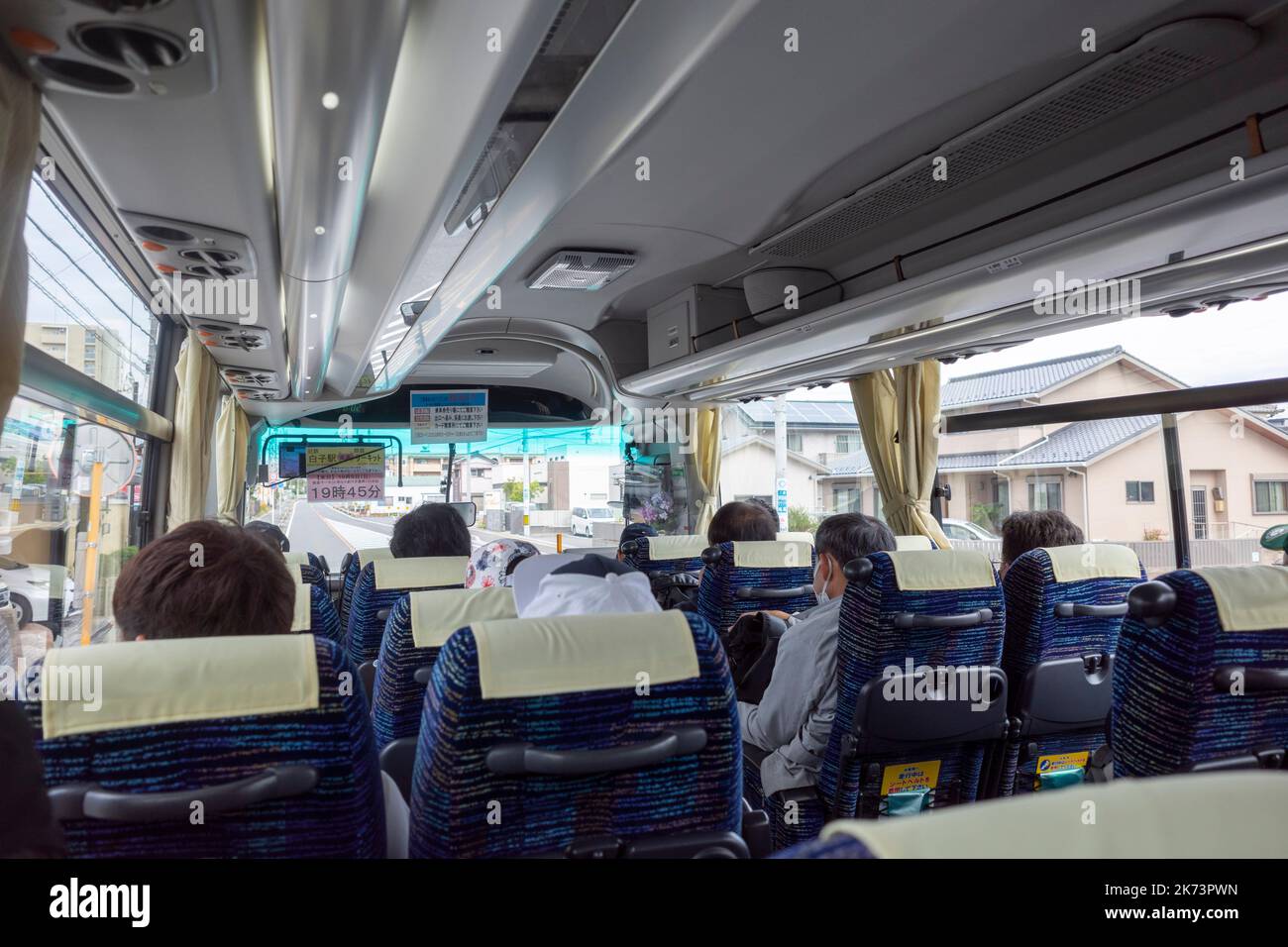 Suzuka, Mie Prefecture, Japan. 9th Oct, 2022. F1 fans riding a public ...