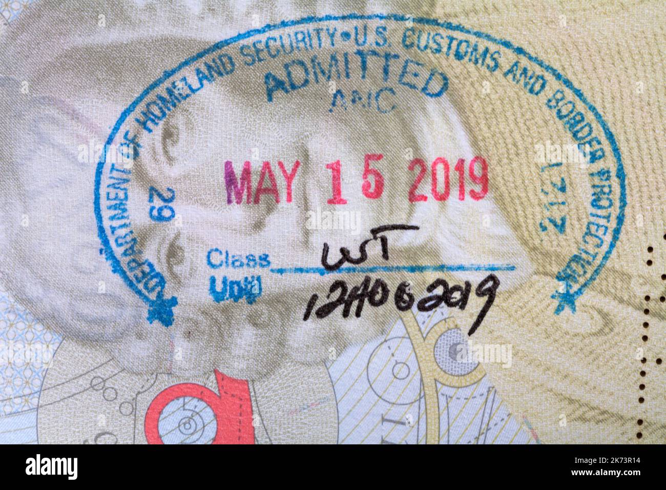 Immigration anchorage passport stamp hi-res stock photography and ...