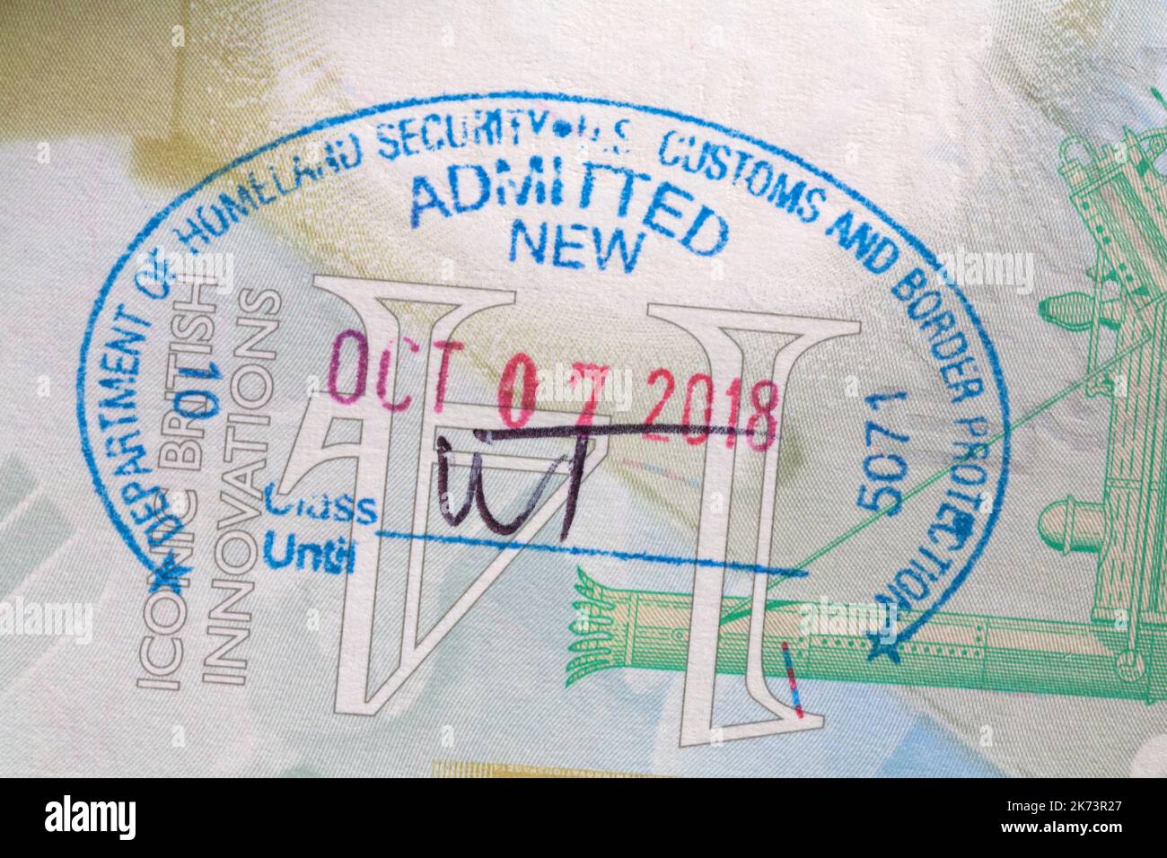 Department of homeland security stamp hi-res stock photography and ...