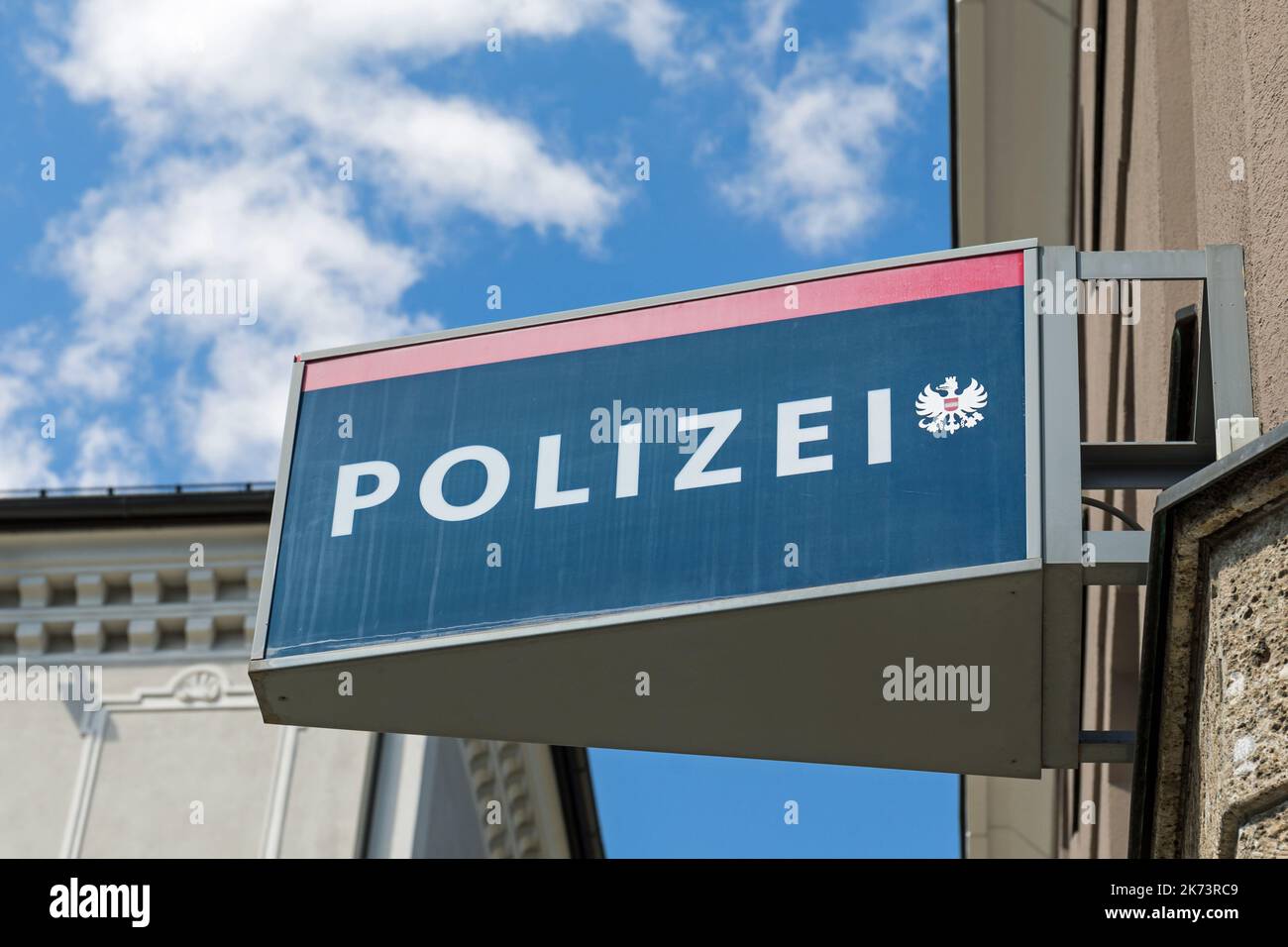 Polizei sign on a Police station in Austria Stock Photo - Alamy