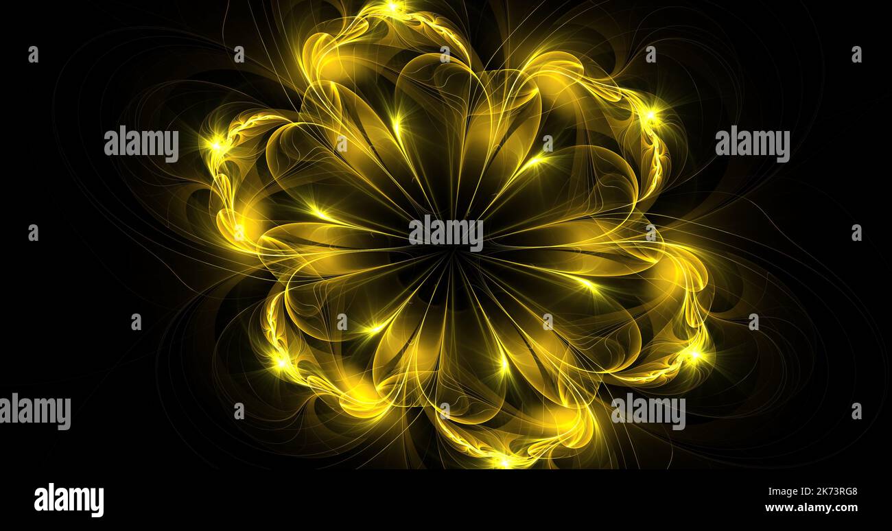 Fractal flower design hi-res stock photography and images - Alamy