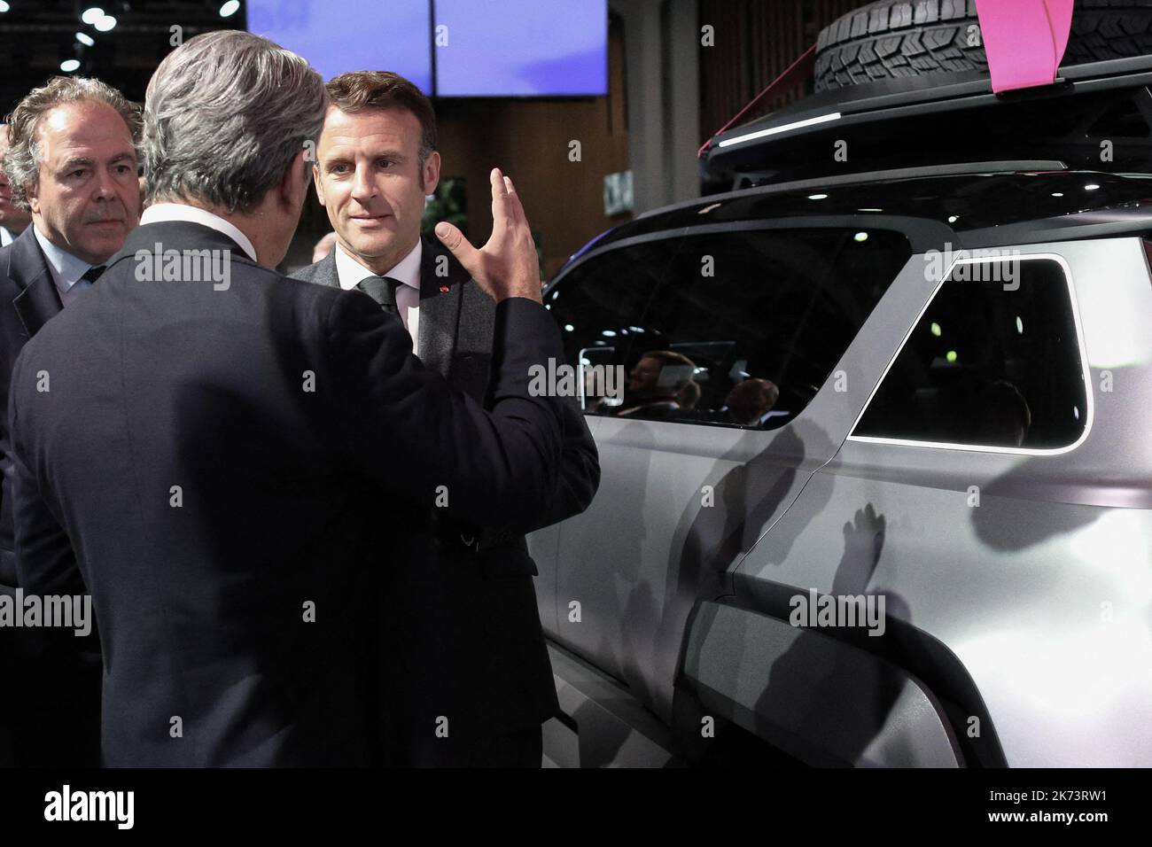 Paris, France. 17th Oct, 2022. French President Emmanuel Macron with ...