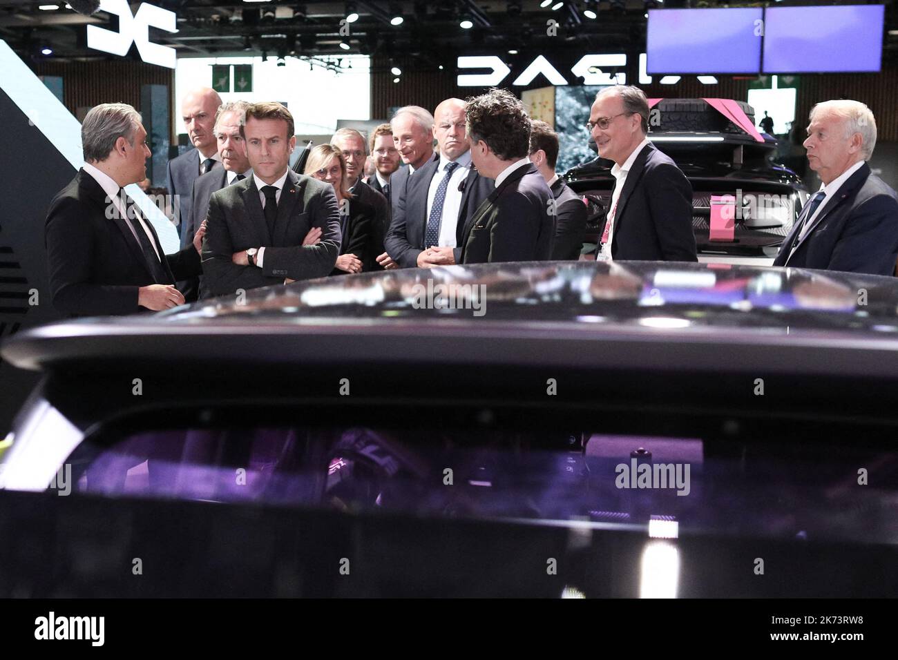 Paris, France. 17th Oct, 2022. French President Emmanuel Macron with ...