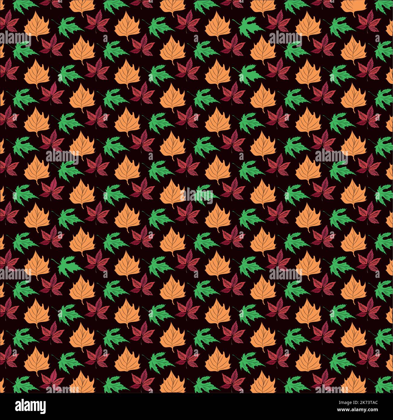 Autumn pumpkins with teal background pattern. Maple leaves, sunflowers ...