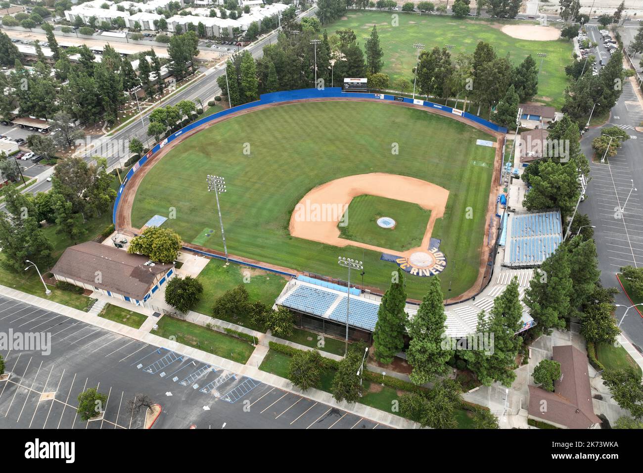 A general overall aerial view of the Riverside Sports Complex, Saturday ...