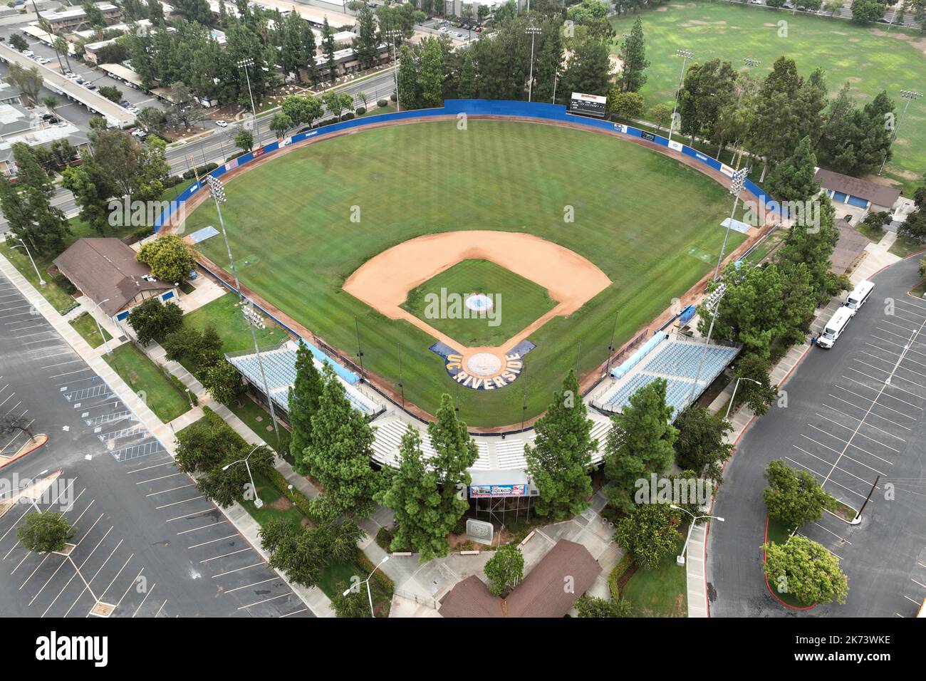 A general overall aerial view of the Riverside Sports Complex, Saturday ...
