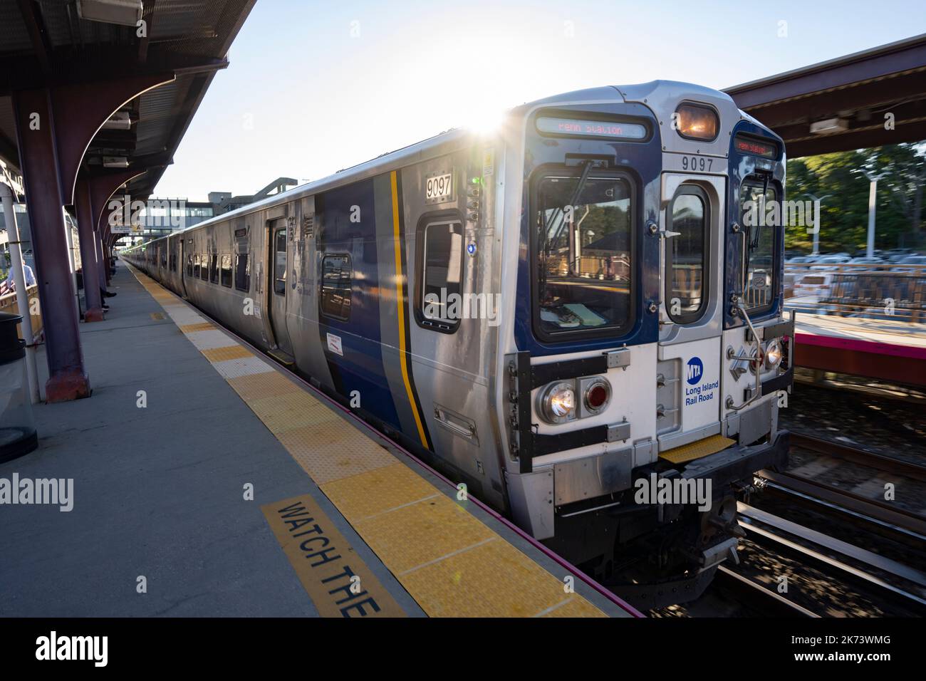 Huntington Station, New York, USA. 21st Sep, 2022. An electric M9 train carset at Huntington ...