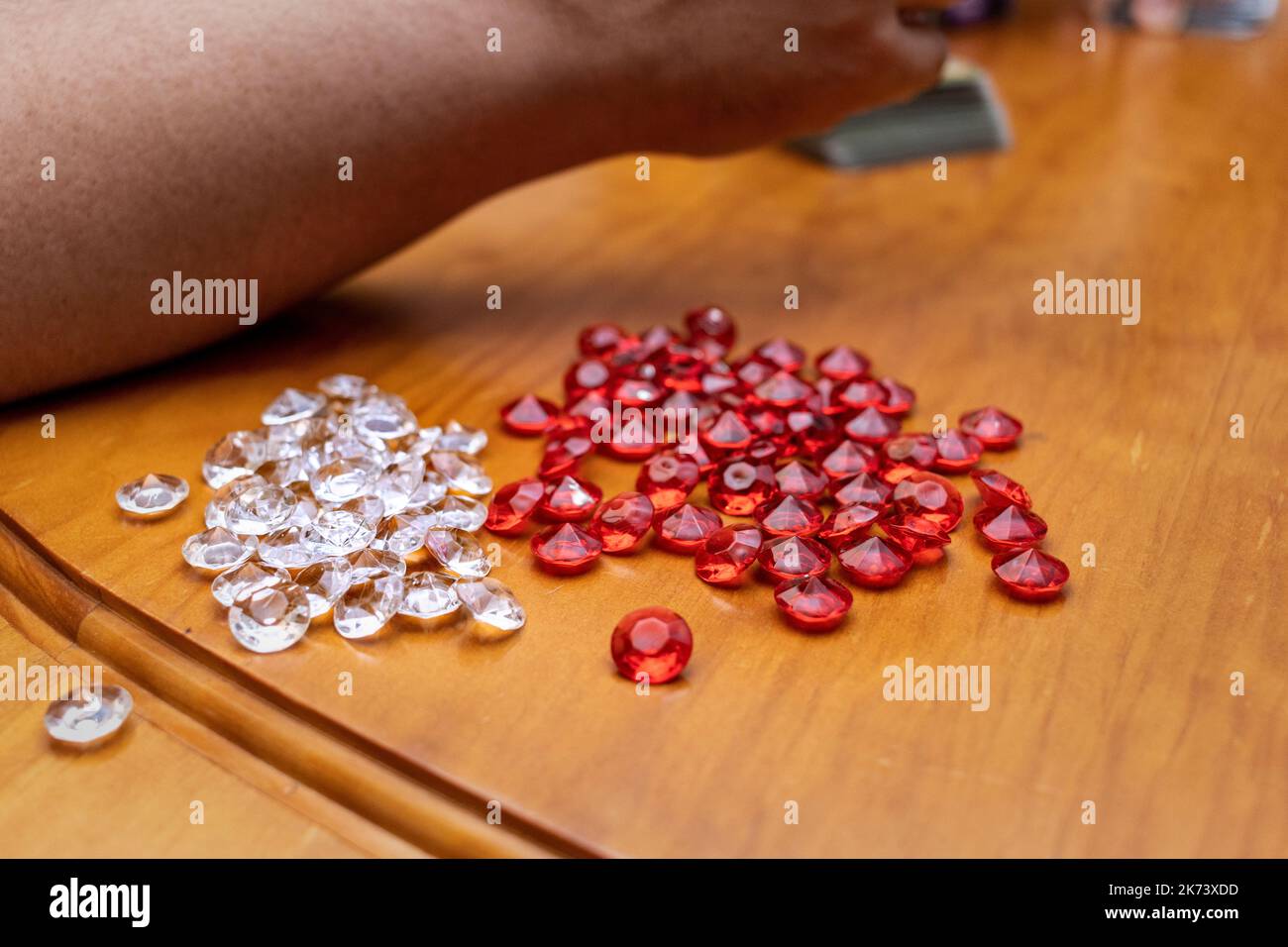 Board games concept. Gems of the game Stock Photo - Alamy