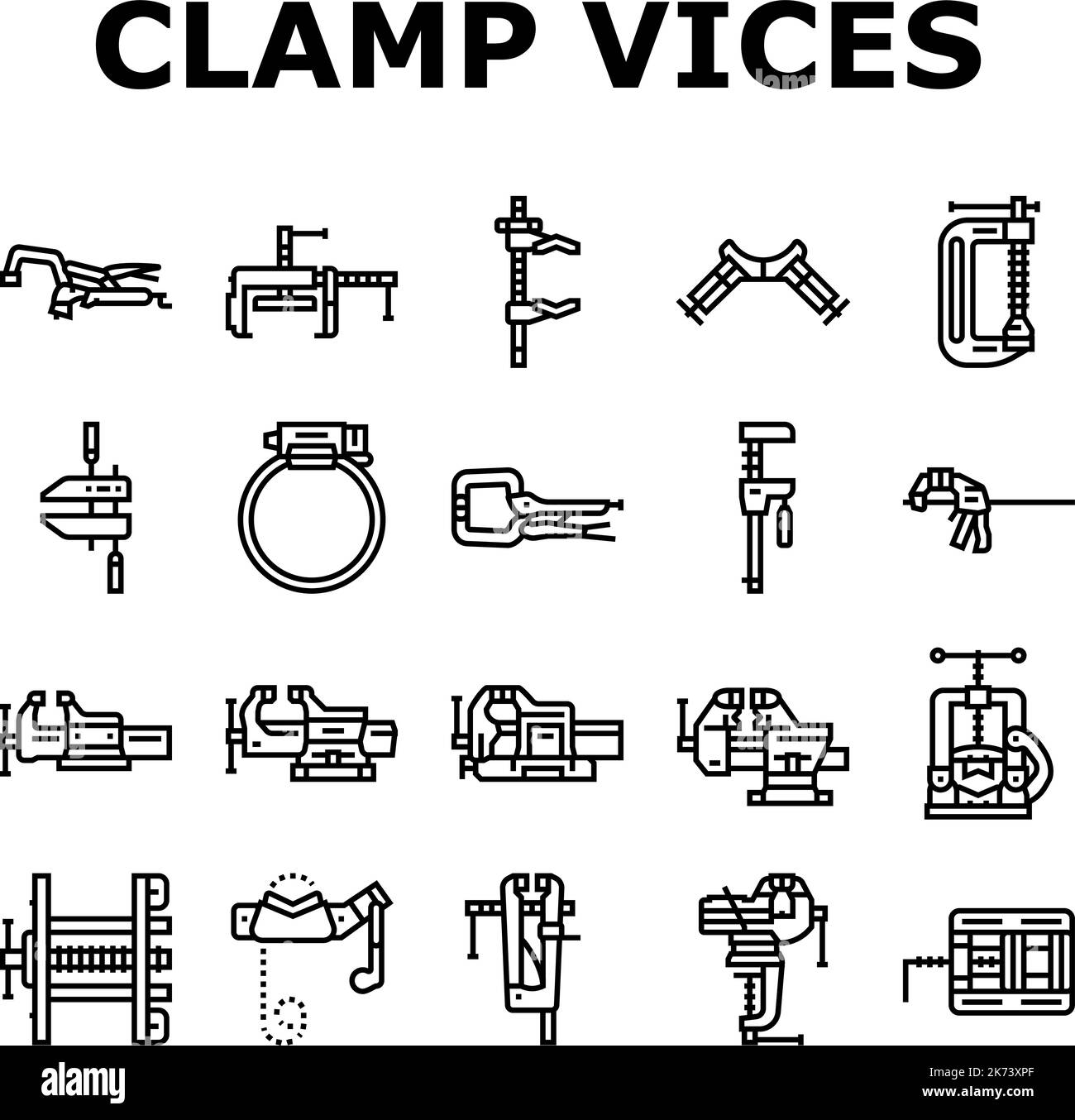 Clamp compression tool Cut Out Stock Images & Pictures - Alamy