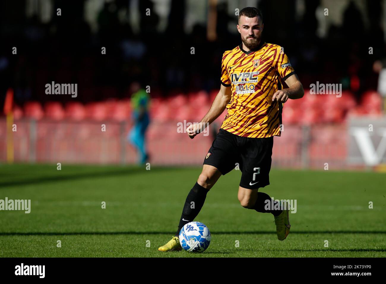 Benevento's Sweden midfielder Nermin Karic controls the ball during ...