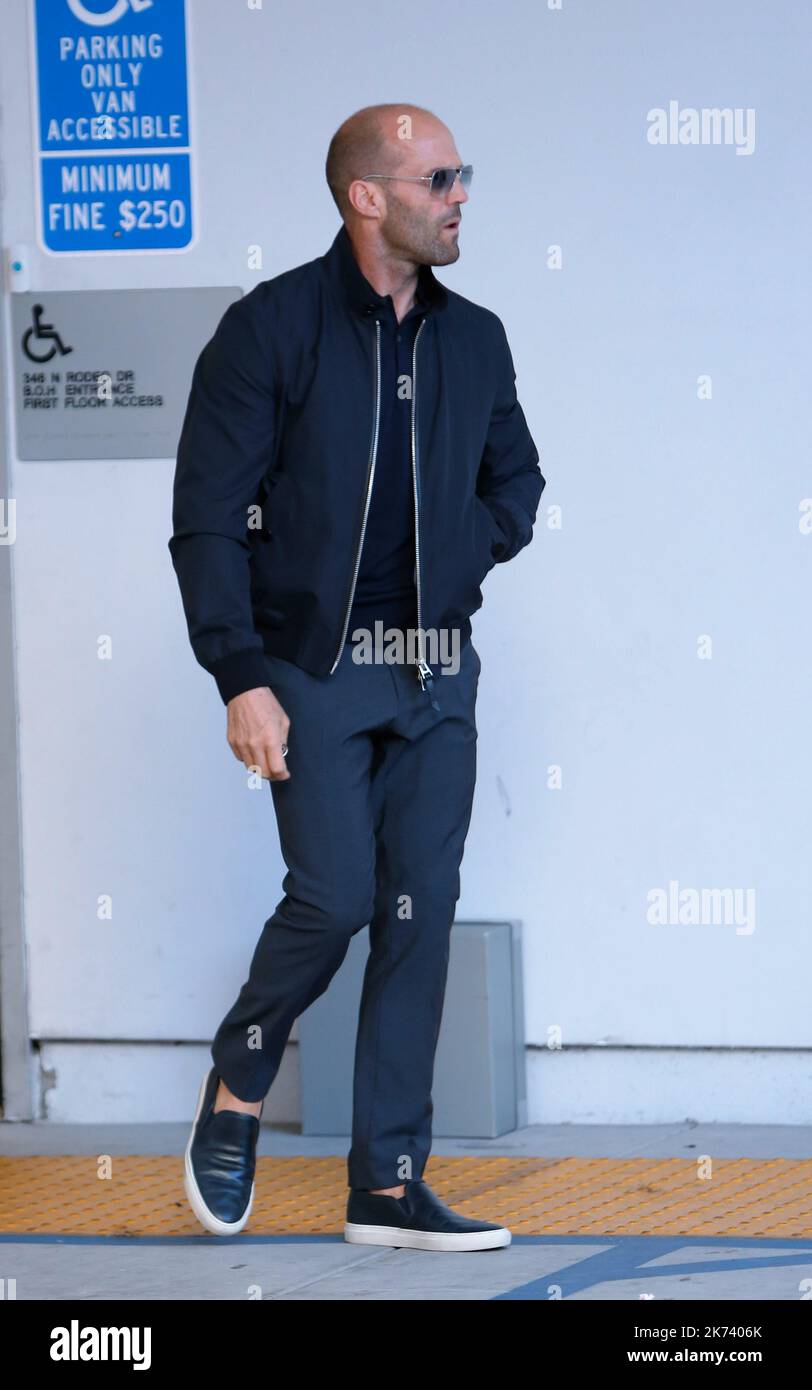 LOS ANGELES 08/12/2016 Jason Statham at Tom Ford store in Beverly Hills ...
