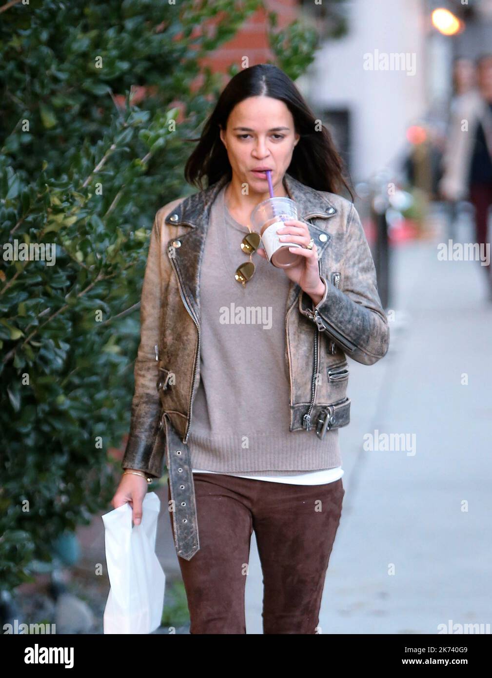 LOS ANGELES 19/12/2016 Michelle Rodriguez out in Beverly Hills Stock ...