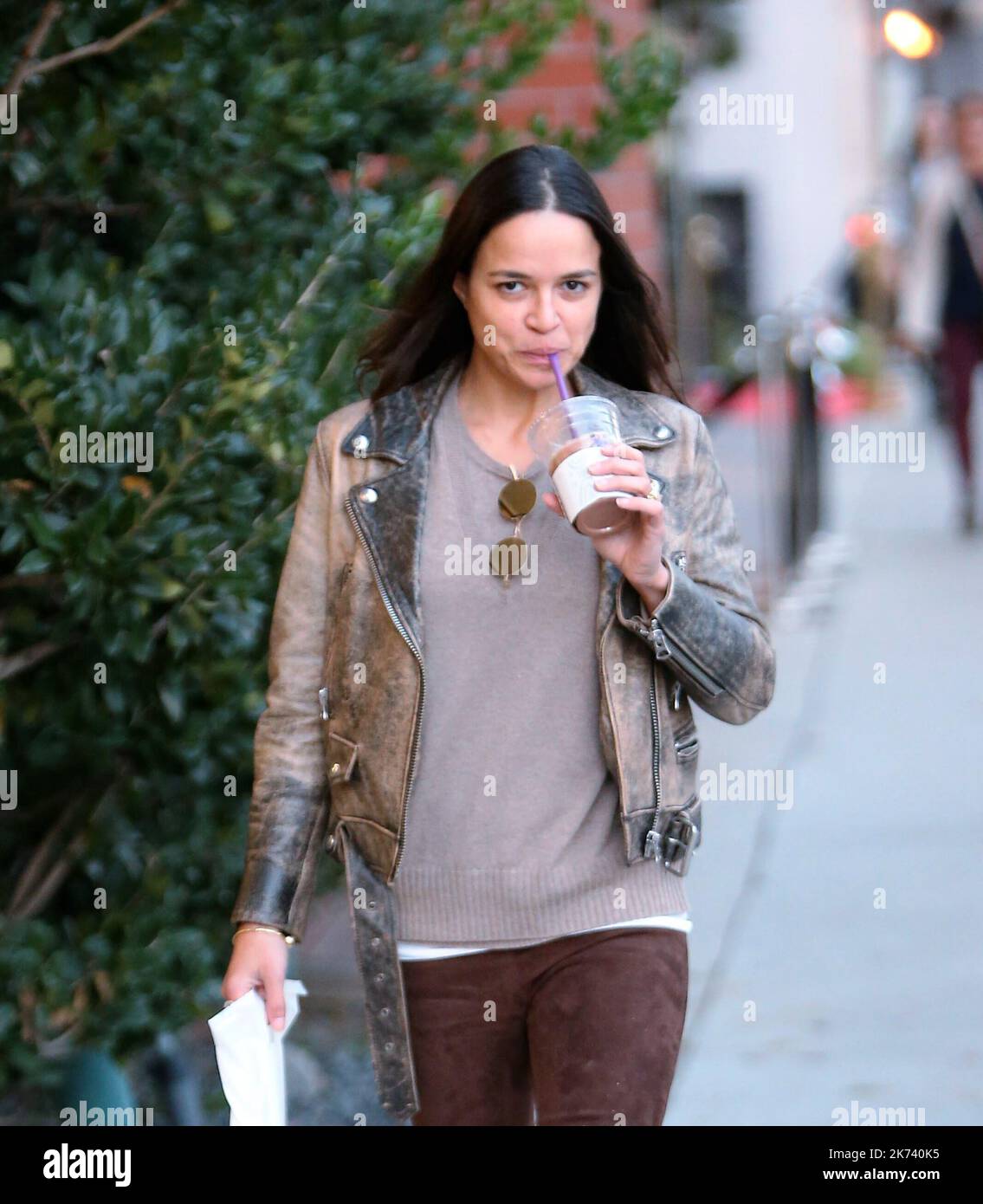 LOS ANGELES 19/12/2016 Michelle Rodriguez out in Beverly Hills Stock ...