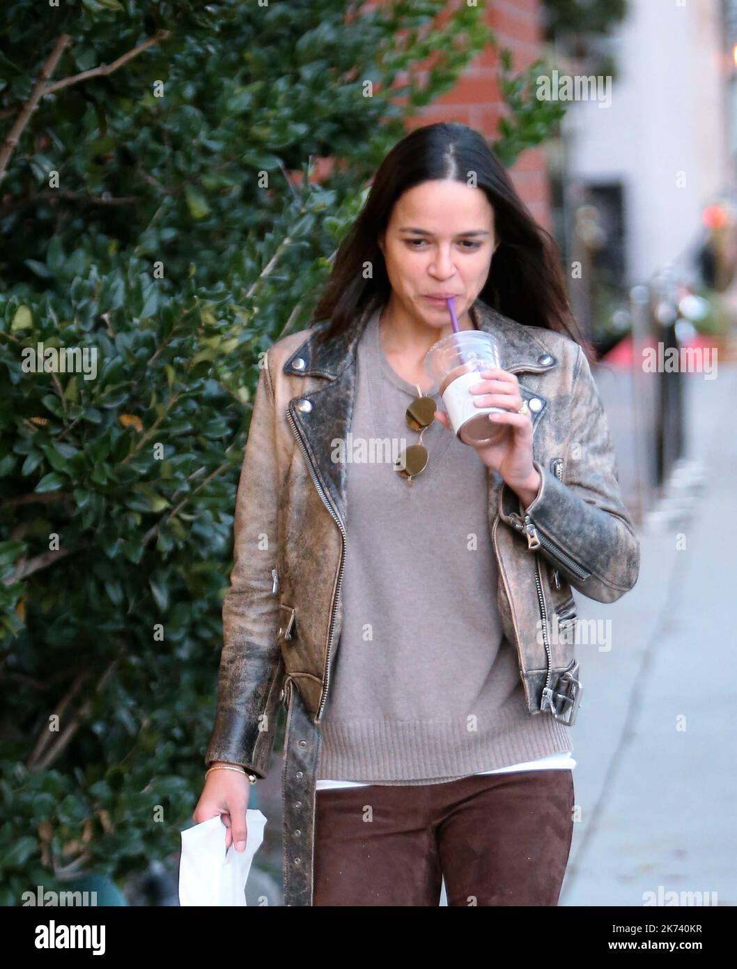 LOS ANGELES 19/12/2016 Michelle Rodriguez out in Beverly Hills Stock ...